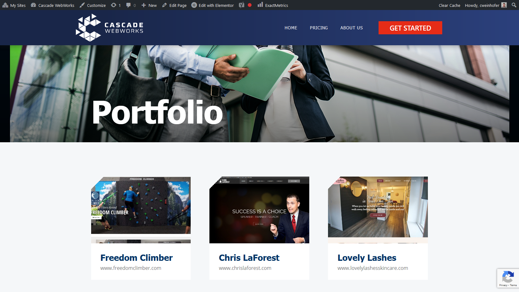 Our Work - Cascade WebWorks